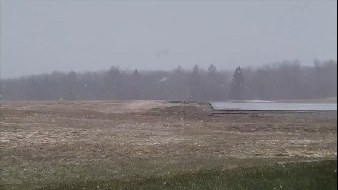 Late season snow falls on Maine | newswest9.com