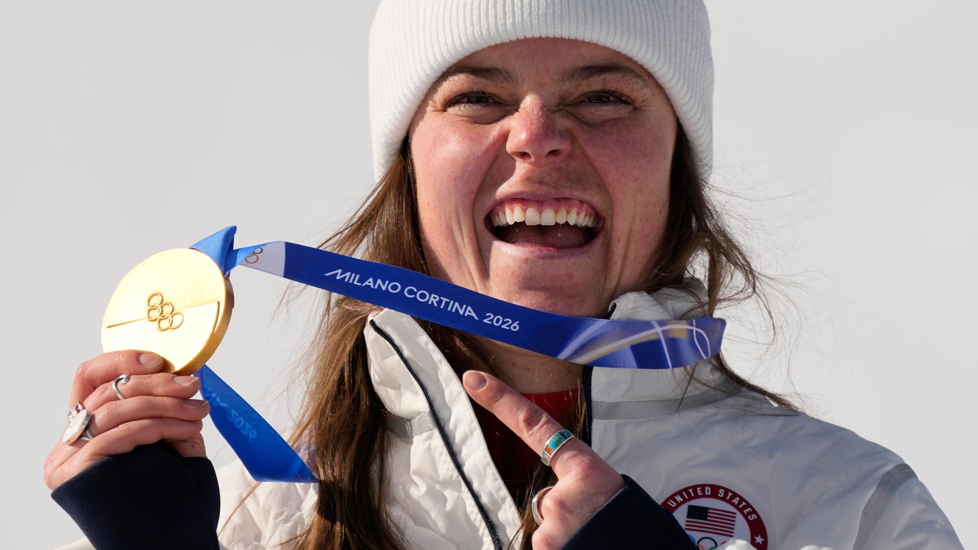 Breezy Johnson’s Olympic Gold Medal Breaks After Celebration ...