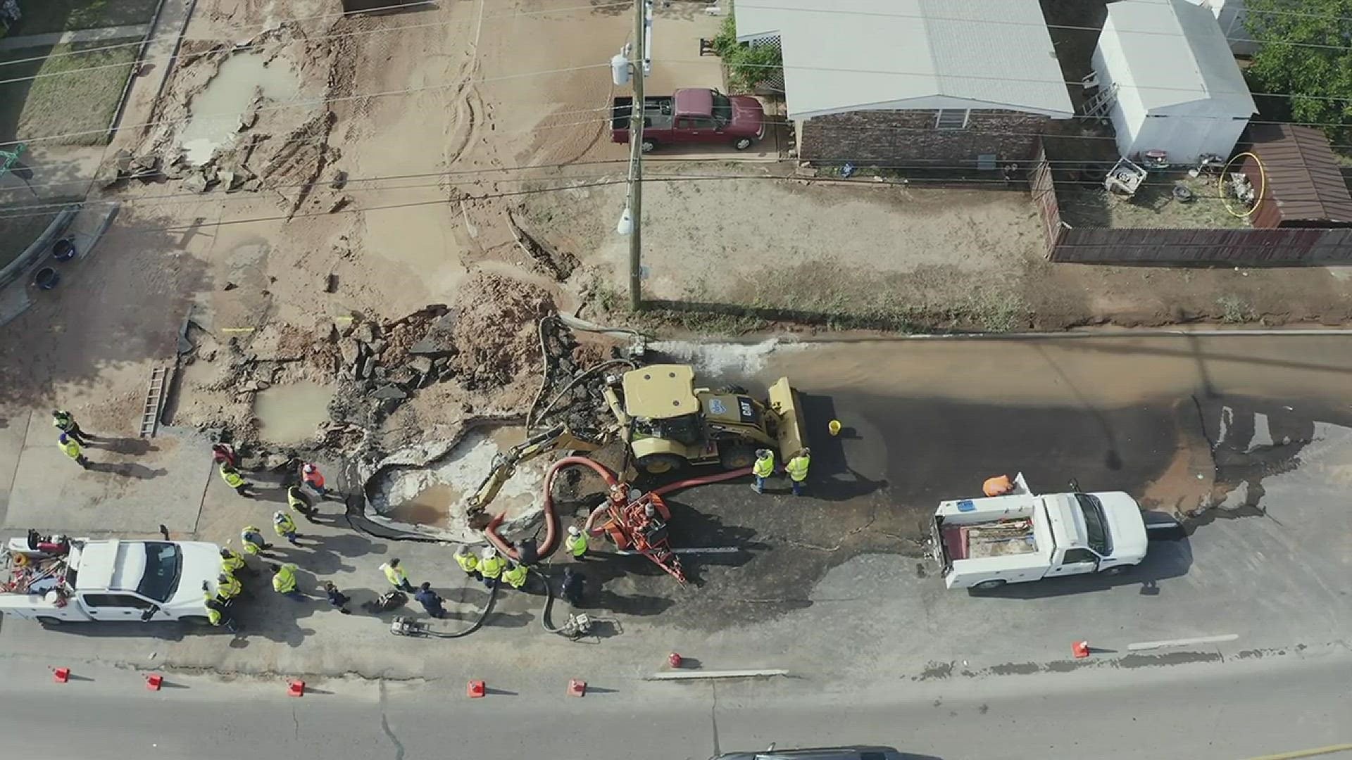 Water line break | newswest9.com
