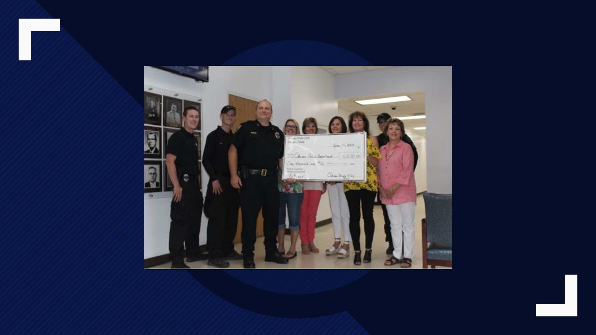 Odessa Study Club donates $1,000 to OPD K9 Unit | newswest9.com