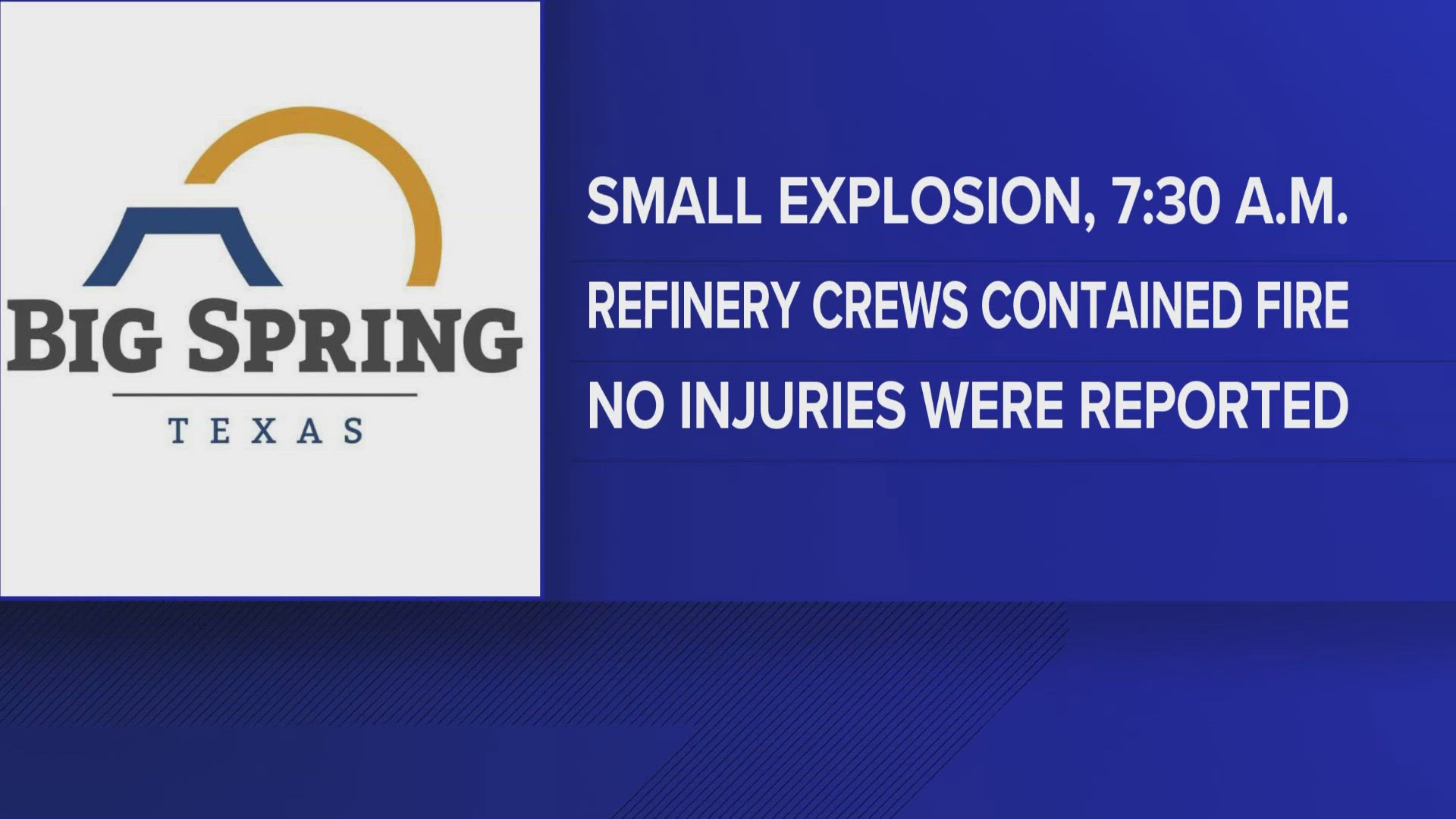 Big Spring Fire Department responds to 'small explosion' at refinery ...