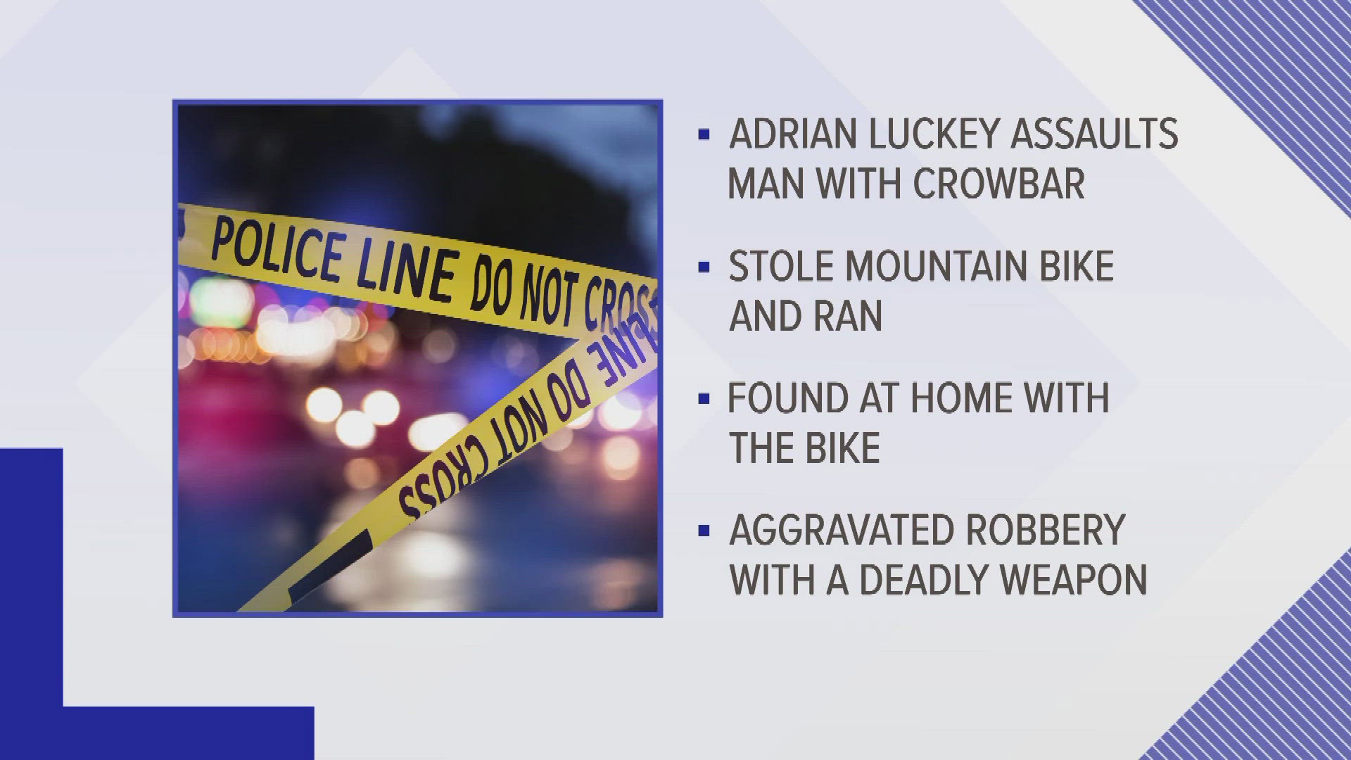 Suspect in custody for Odessa bike robbery with a crowbar | newswest9.com