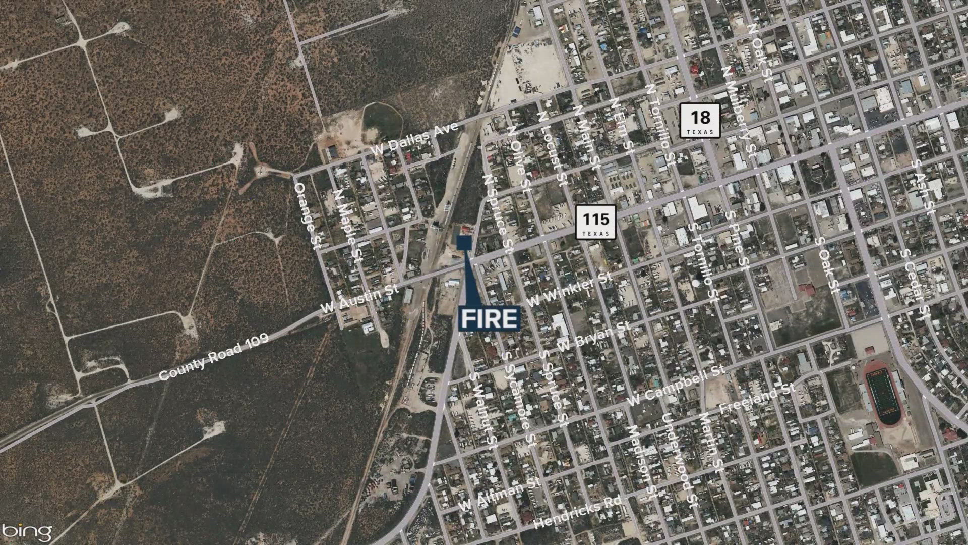 Fire engulfs multiple vehicles, buildings in Kermit | newswest9.com