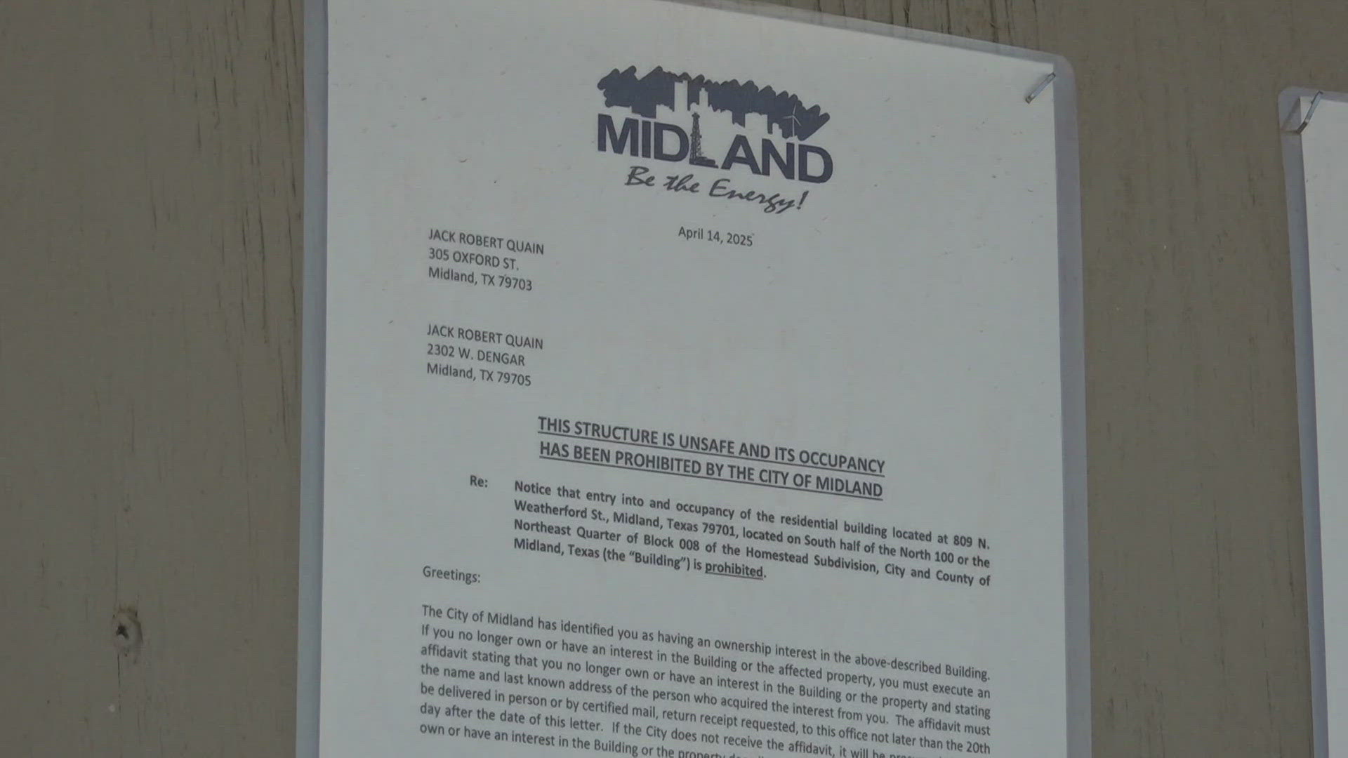 Midland residents urge action on substandard homes | newswest9.com