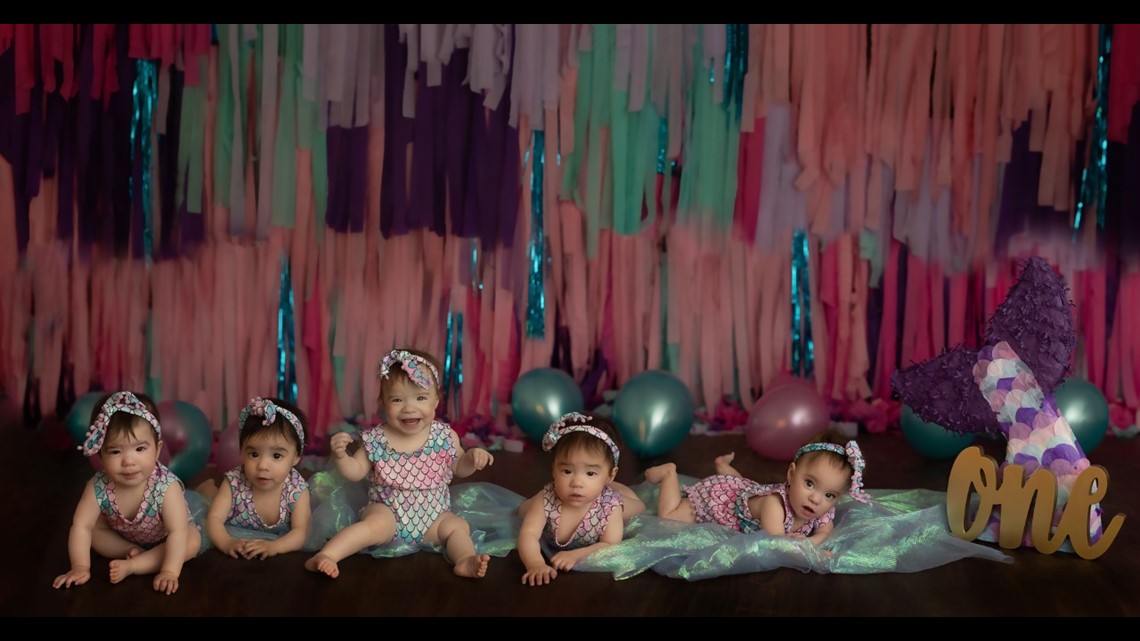 All-girl quintuplets born in Odessa celebrate turning one year old ...