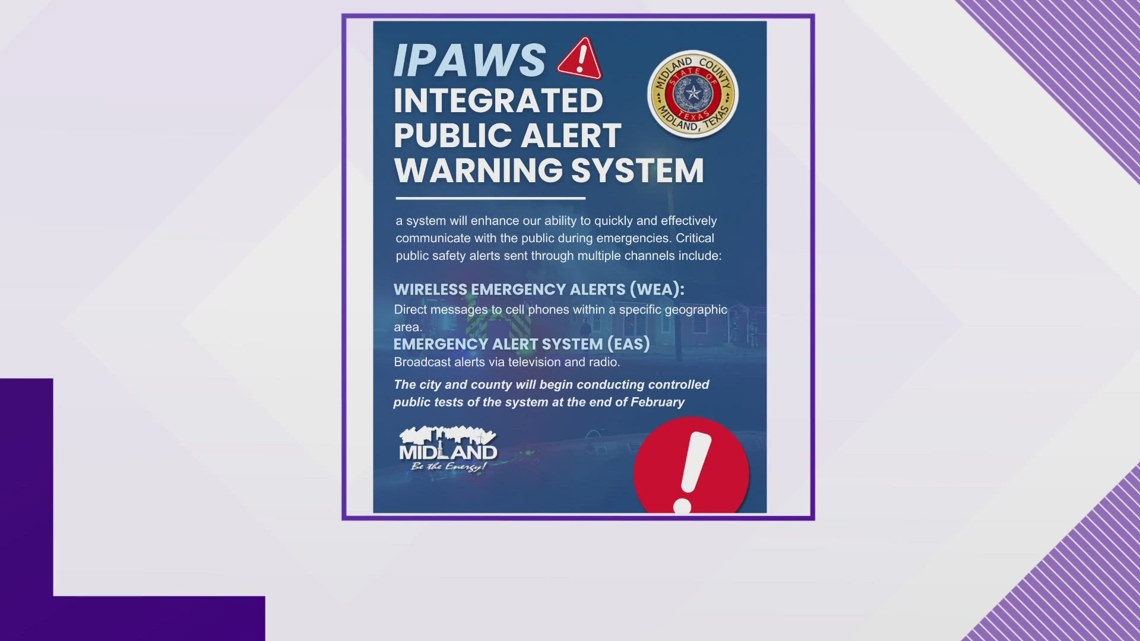 A new warning system will be tested in Midland County | newswest9.com