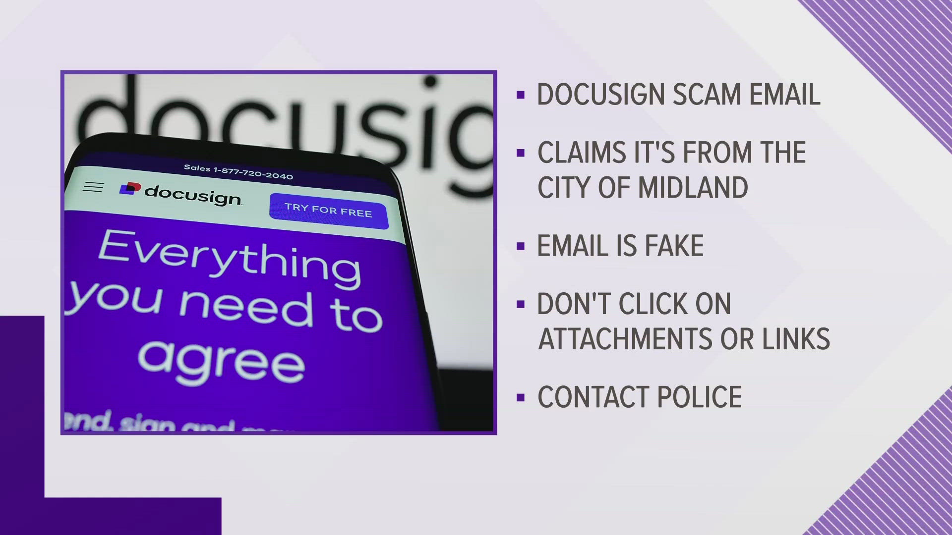 Midland cautions residents about fake DocuSign emails | newswest9.com