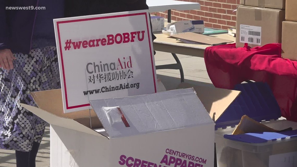 Counterprotestors show up to support China Aid founder Bob Fu ...