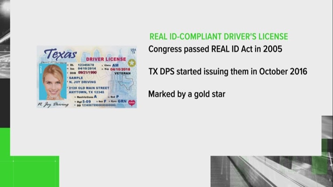 VERIFY: No gold star on your license? Here’s what that means for Texans ...