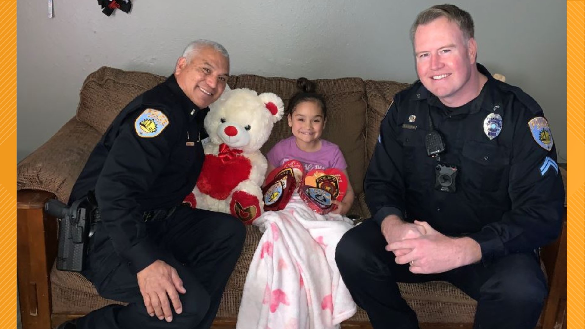 OPD visits 11-year-old girl hoping to become a police officer ...