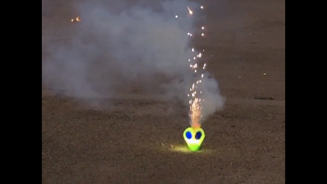 Otherworldly 'alien fireworks' pose same safety risks | newswest9.com