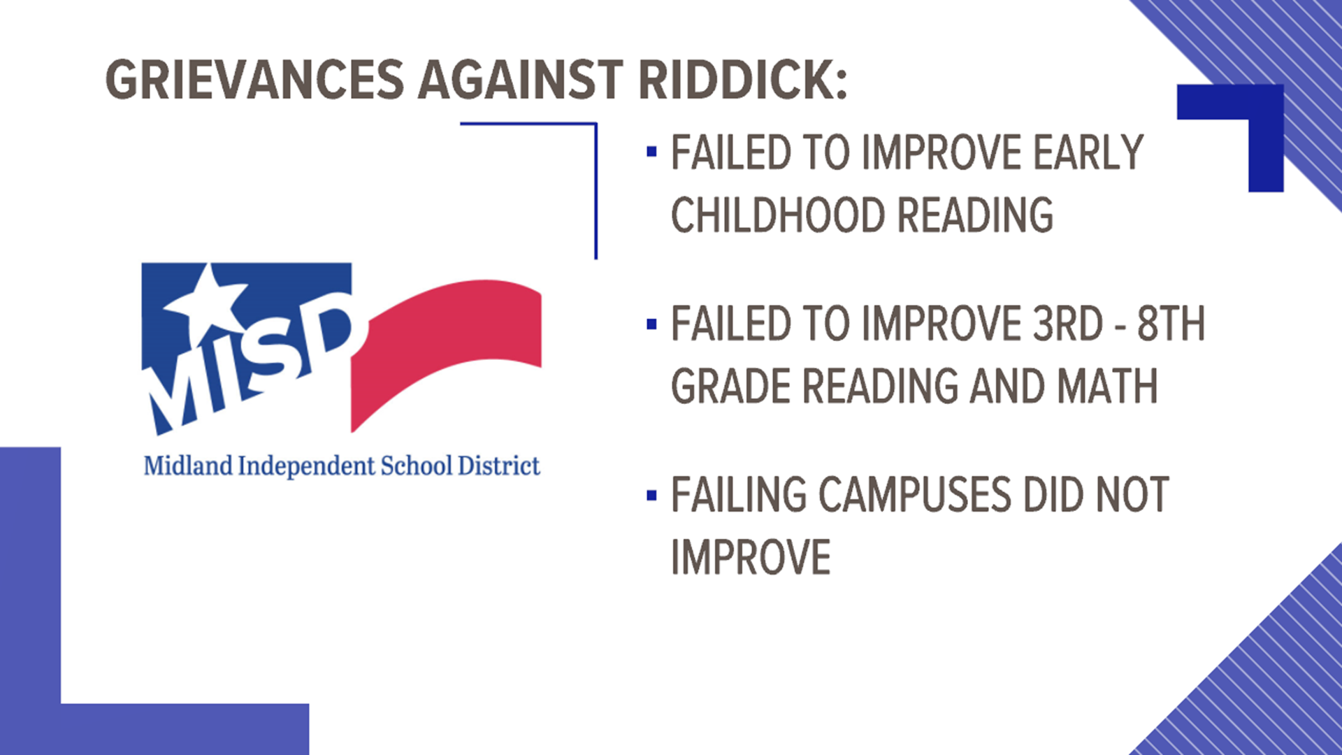 MISD school board met to discuss terminating Superintendent Orlando ...