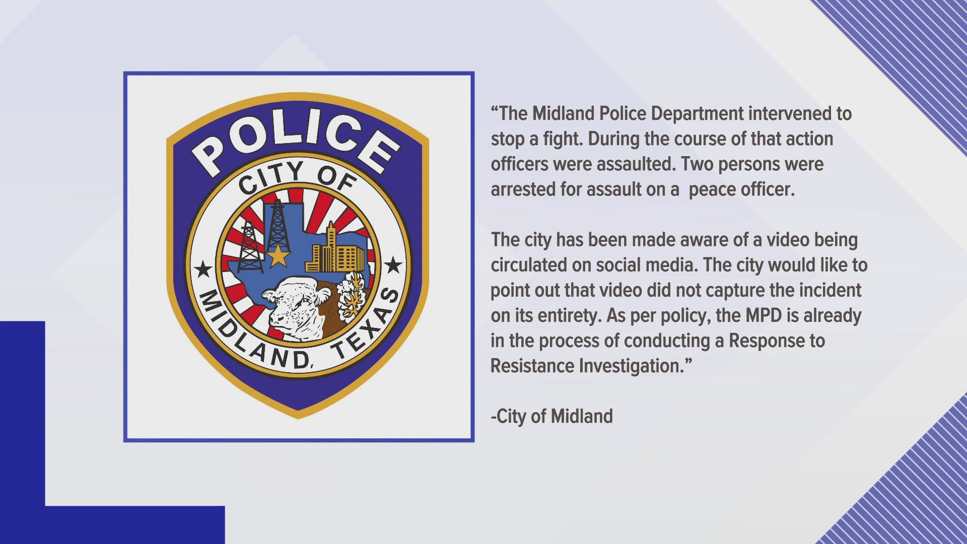 Two people arrested after fight at Midland bar leads to assault on ...