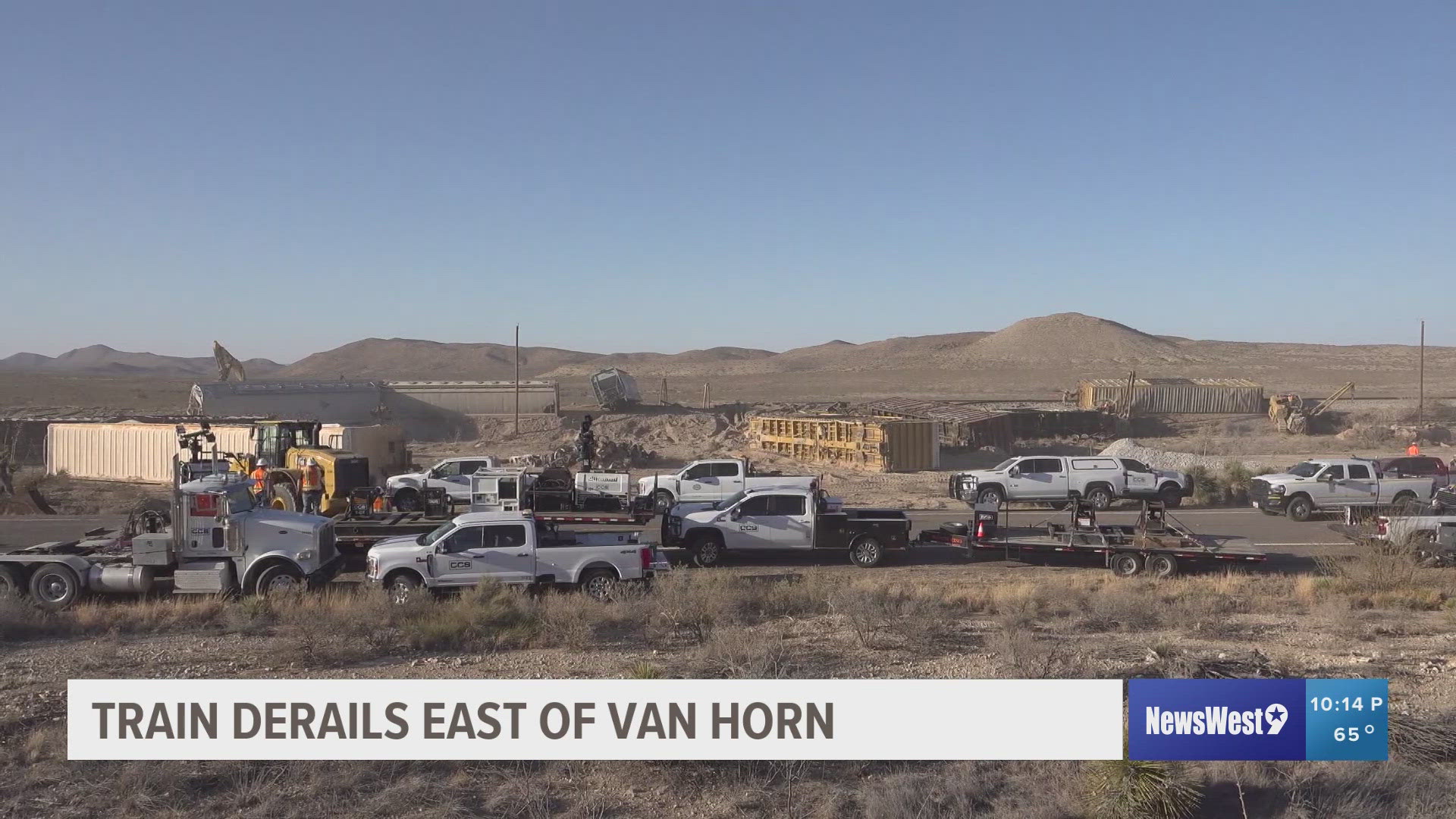 Union Pacific train derails in Culberson County, Texas | newswest9.com