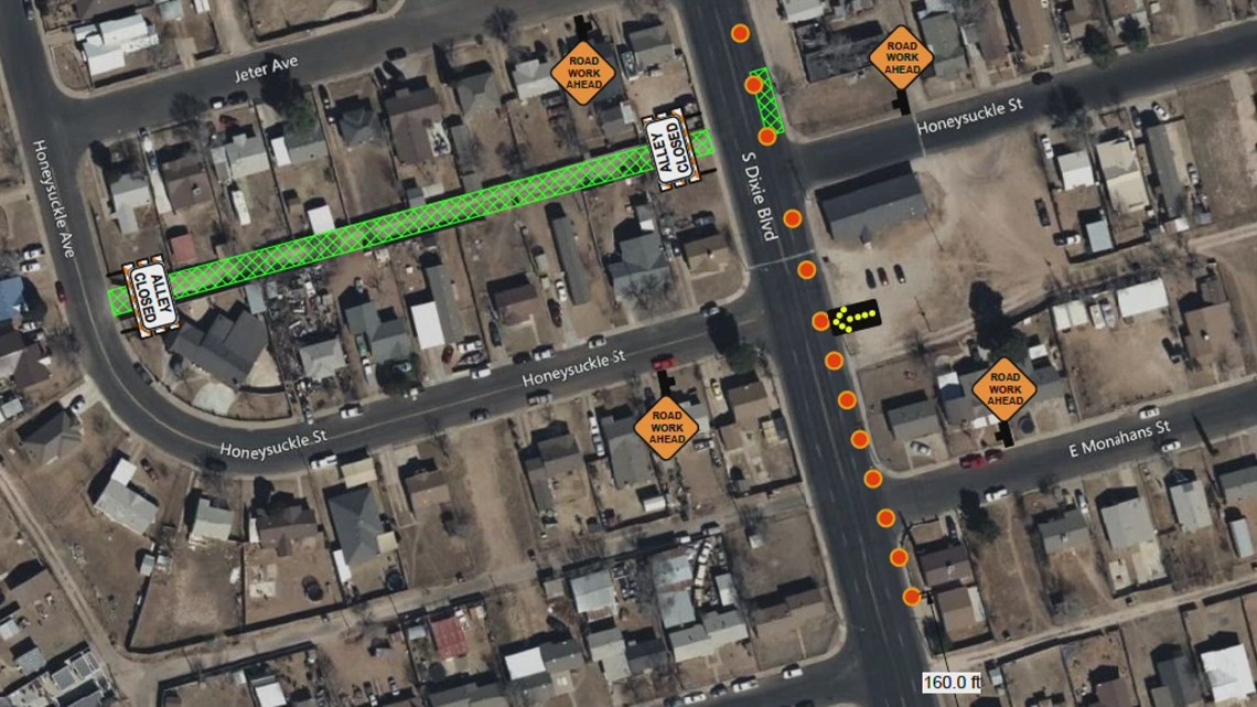 A lane and alley closure expected Easter Monday for construction ...