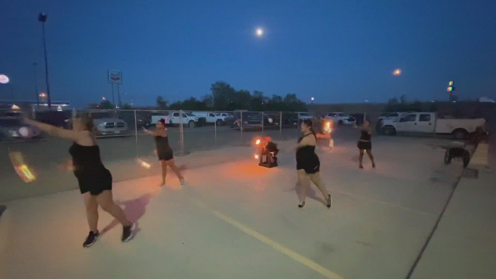 Monahans High School Twirlers put on performance for local residents ...