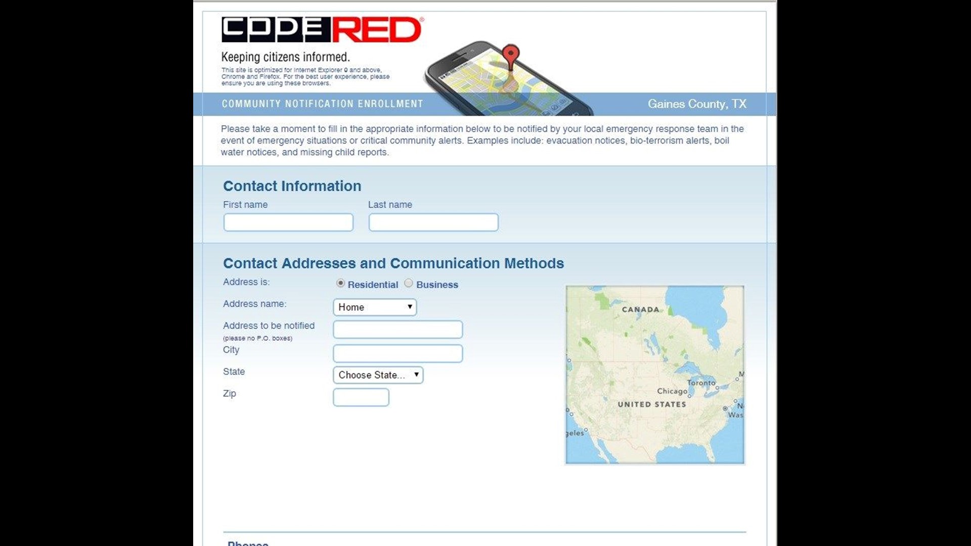 Gaines County authorities asking residents to register for 'Code Red ...