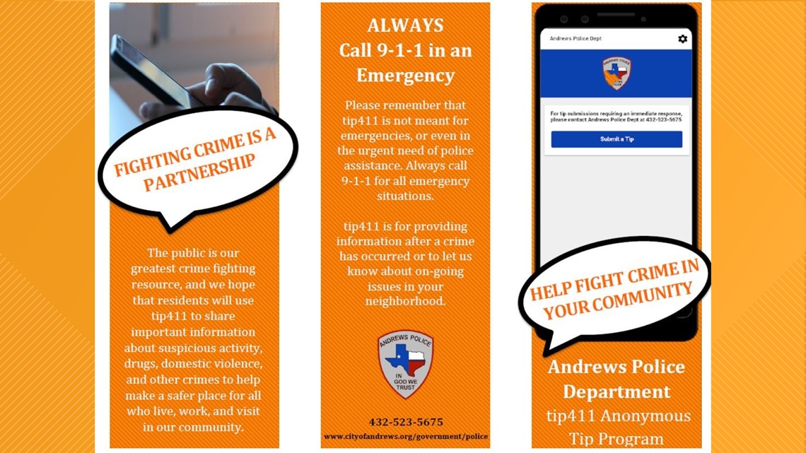 Andrews Police Department introduces new anonymous tips app | newswest9.com