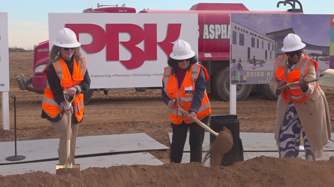 Groundbreaking held for new West Odessa middle school | newswest9.com