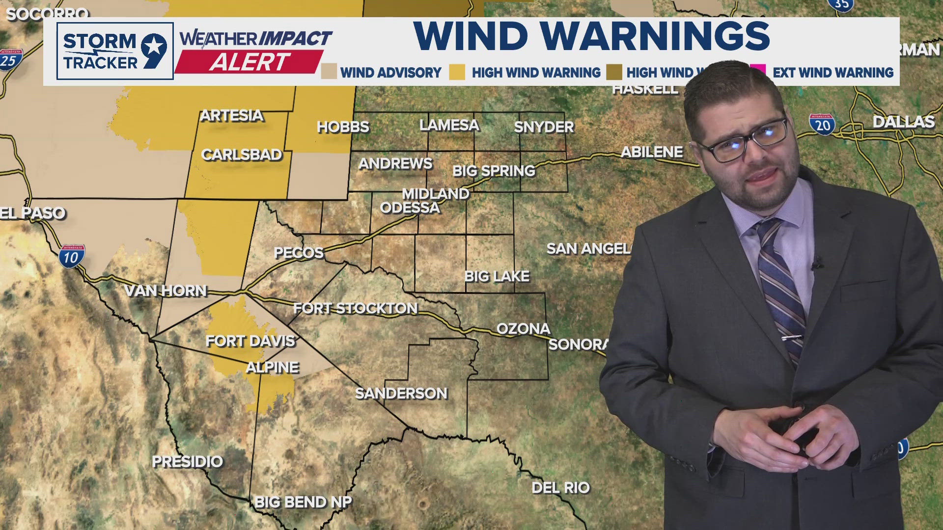 Hot with a Windy Cool Down | West Texas Forecast | newswest9.com