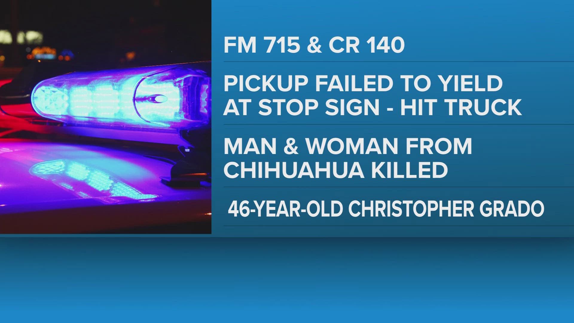 Two dead, one facing serious injuries following two-vehicle collision ...