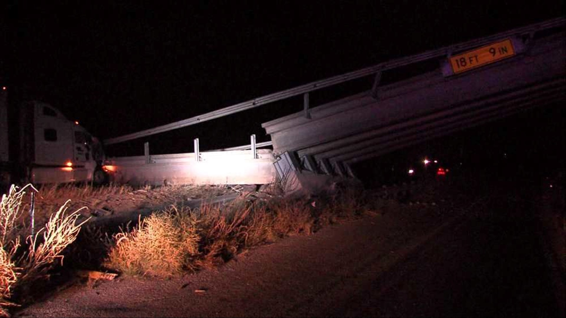 UPDATE: Bridge Collapses After 18-Wheeler Crashes Into Barrier on ...