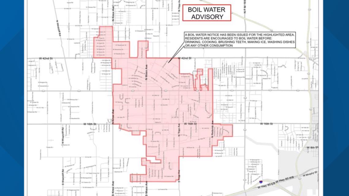 Ector County Utility District customers underwater boil notice ...