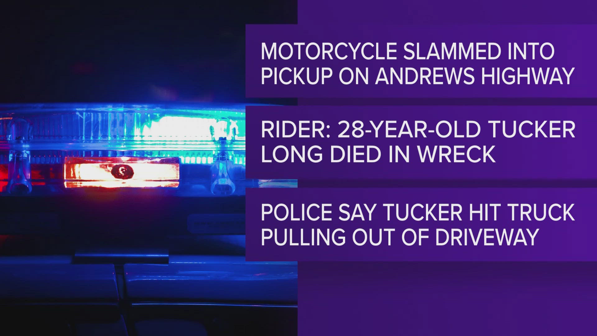 Motorcyclist killed, passenger injured in crash on Andrews Highway ...