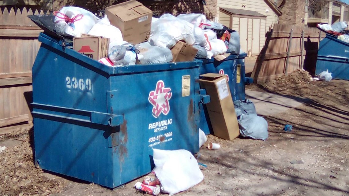 Midland man dealing with trash and litter problems behind his home ...