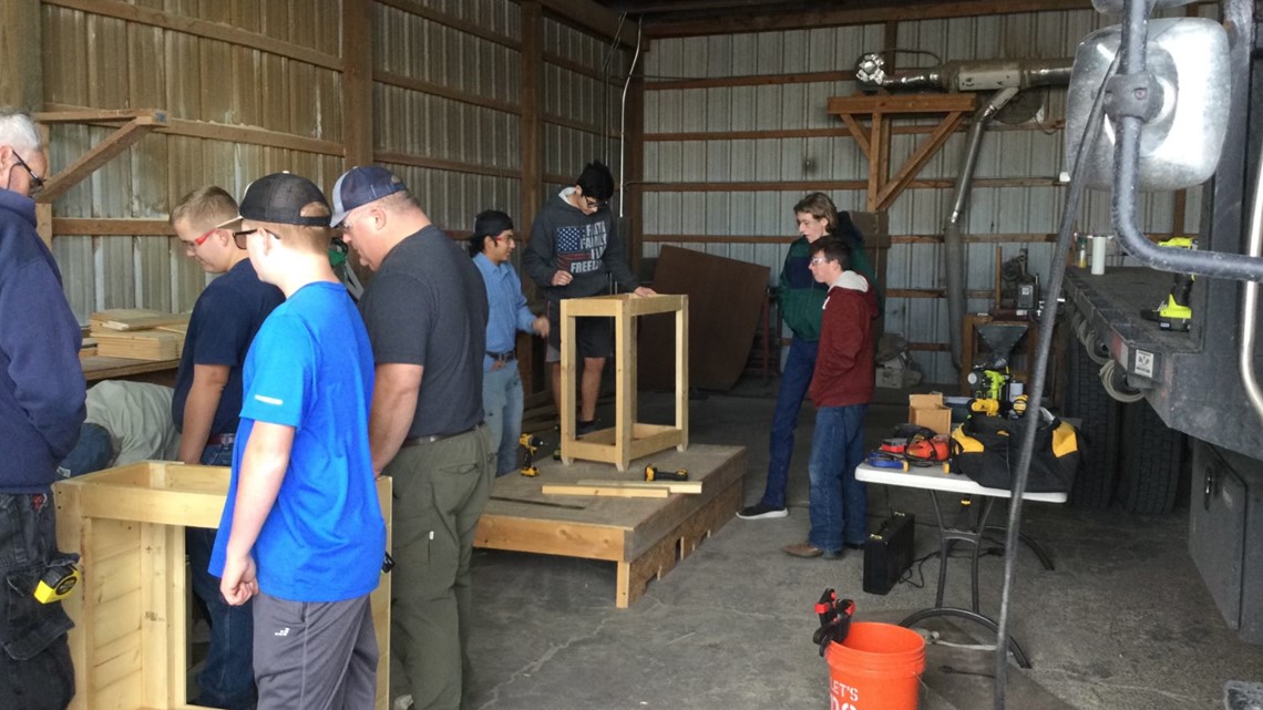 Midland Eagle Scout's flag retirement collection boxes for veterans to ...