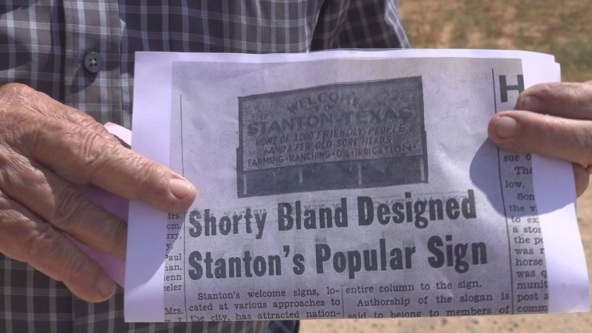 Stanton: 'Home of 3,000 Friendly People and a few old sore heads ...