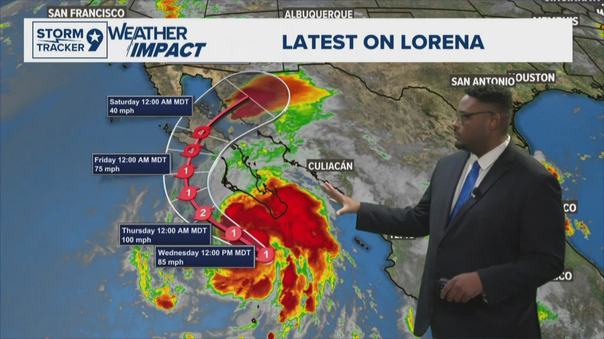 Monitoring Hurricane Lorena in the Eastern Pacific | West Texas Forecast | newswest9.com