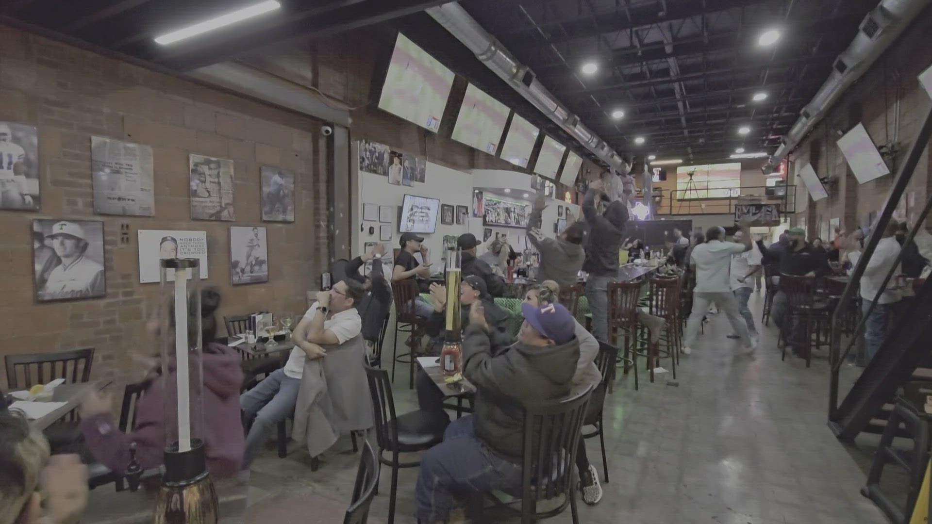 Local Rangers fans gathered at Patrick Clay's Icon Tavern on Wednesday ...