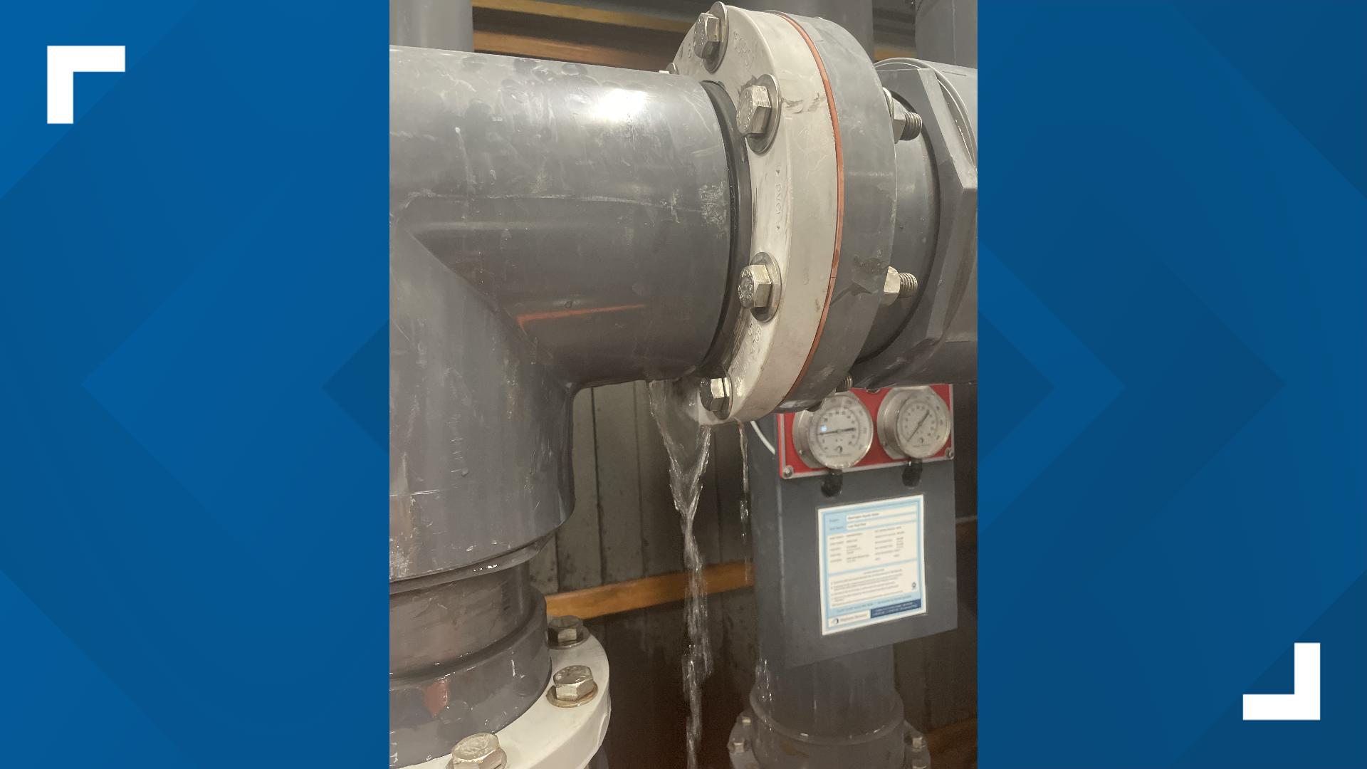 A delay for the opening of the Washington Aquatic Center due to a pipe ...