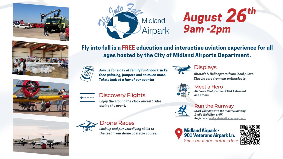 City of Midland hosts 'Fly Into Fall' aviation event on Aug. 26 ...