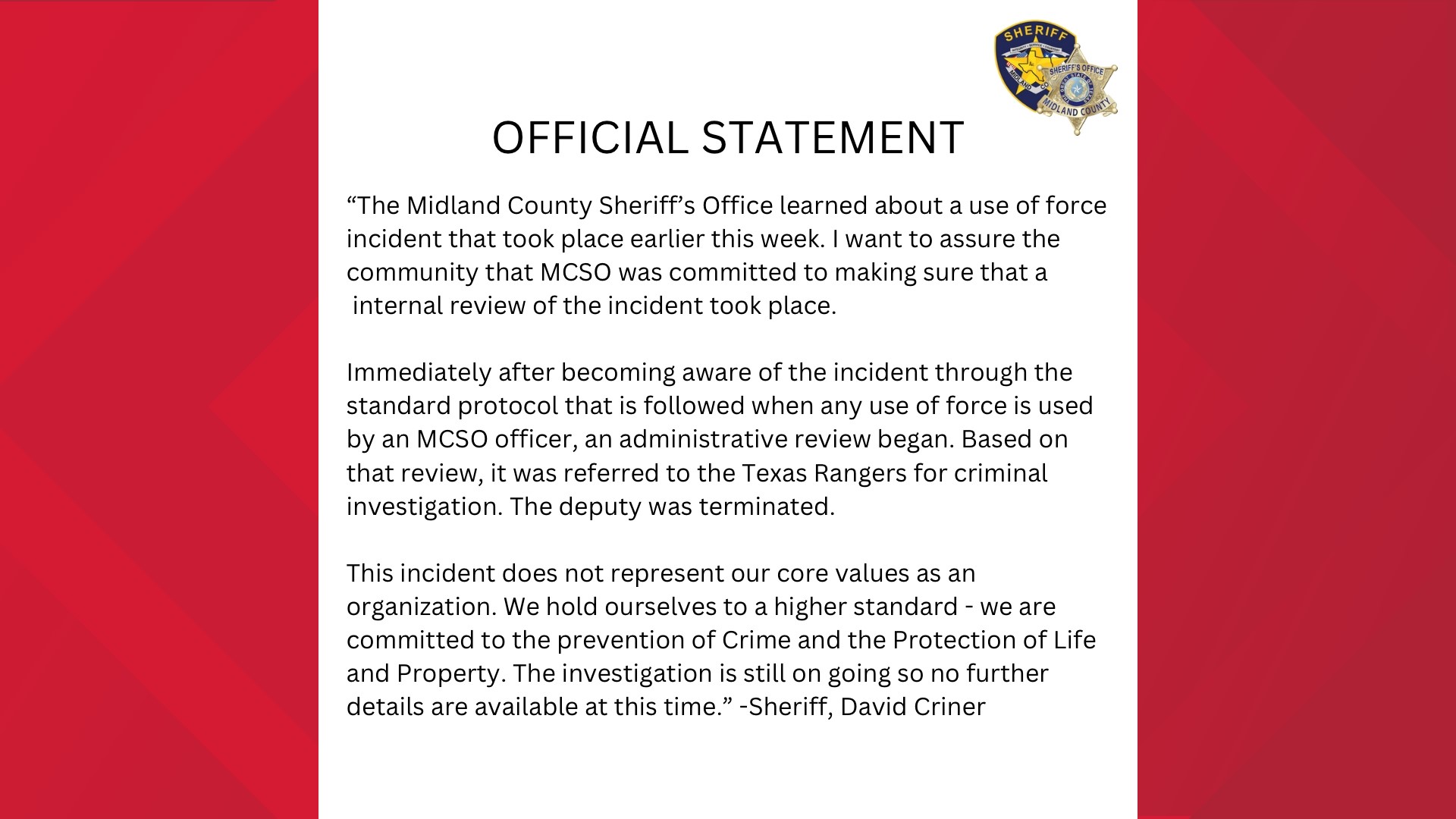 Mcso Deputy Terminated After Excessive Use Of Force Incident 2817
