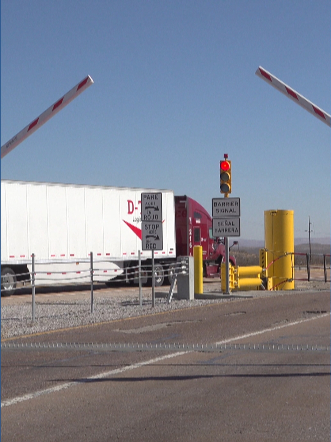 First-of-its-kind vehicle barrier unveiled at Sierra Blanca checkpoint ...