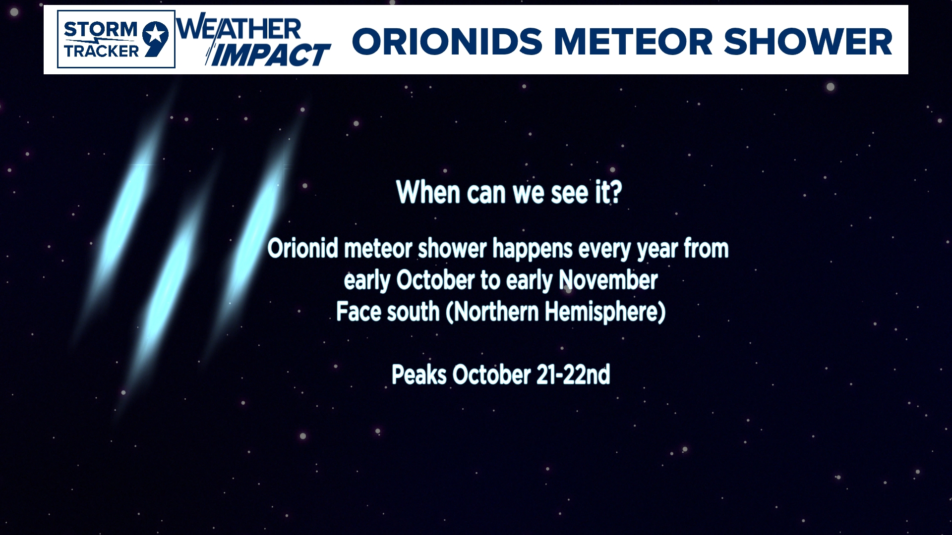 Orionid Meteor Shower 2025 Peaks on Oct 21-22 | newswest9.com