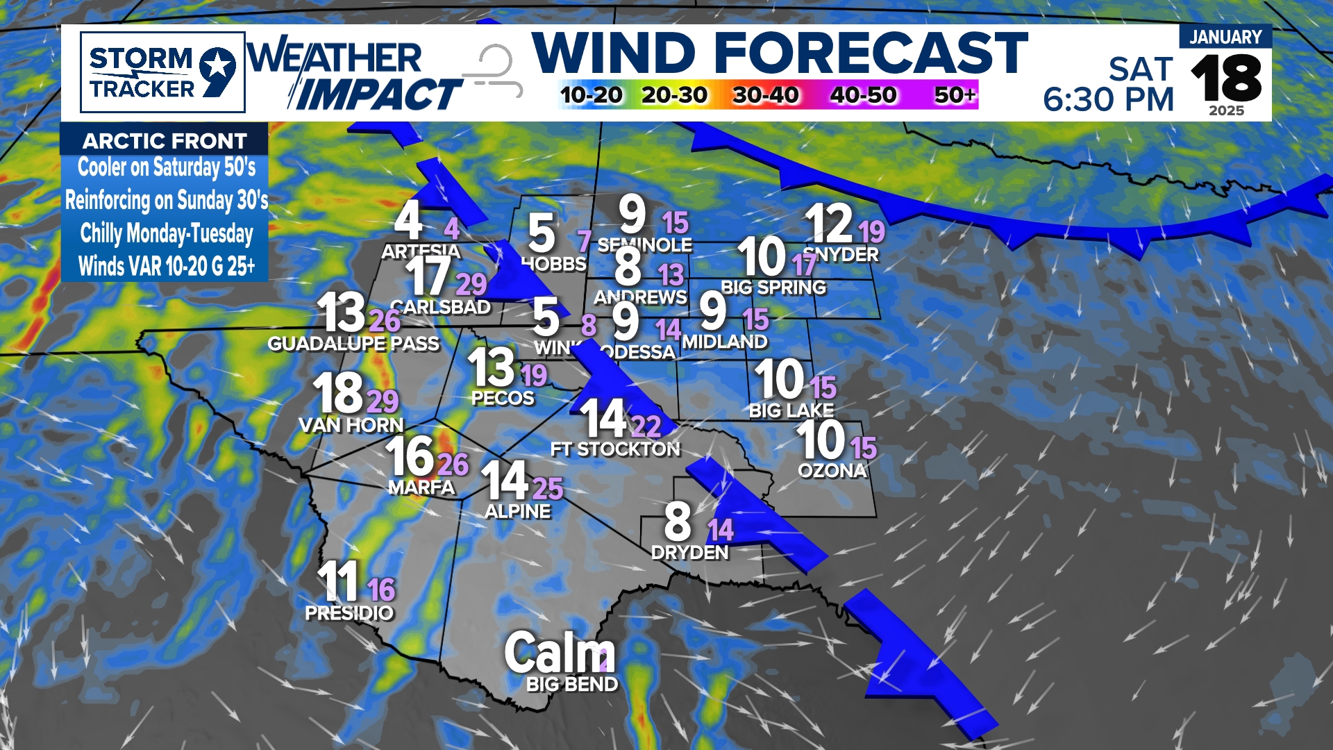 Weather Impact: Arctic Air bringing chilly conditions to start next ...