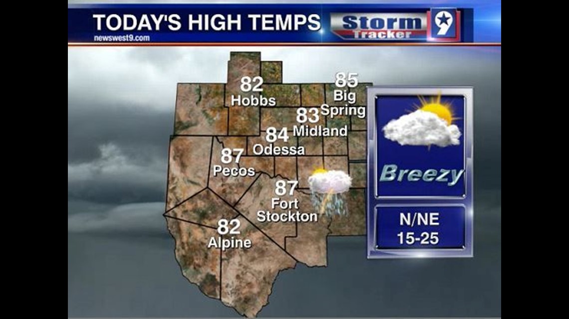 Strong cold front on Tuesday brings big changes to West Texas weather ...