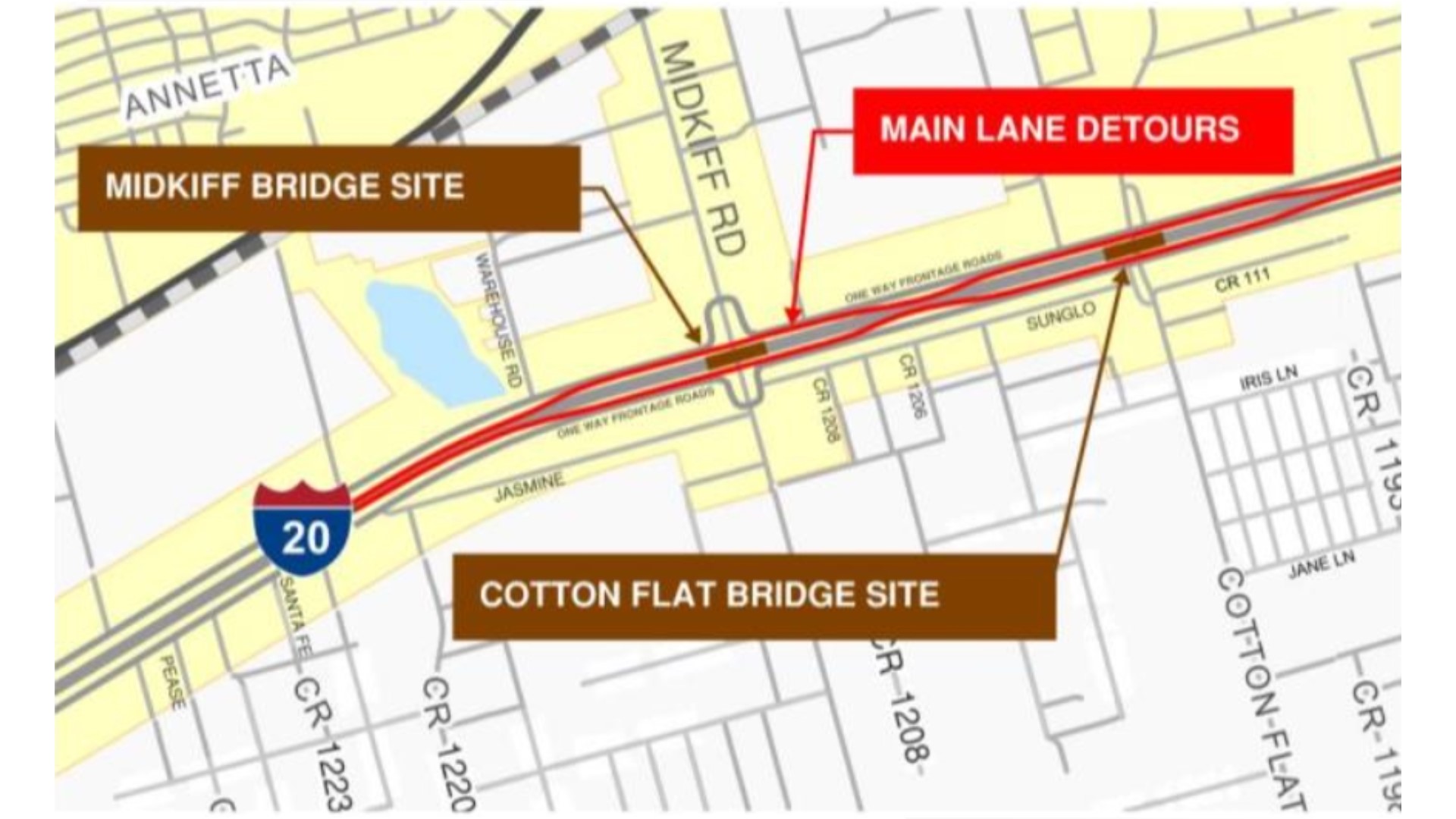 Bridge beam lifts starting at Midkiff in Midland, Cotton Flat bridge ...