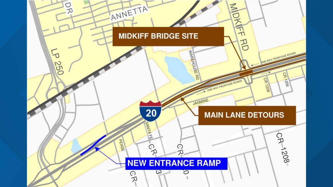New entrance ramp on I-20 to open Tuesday | newswest9.com