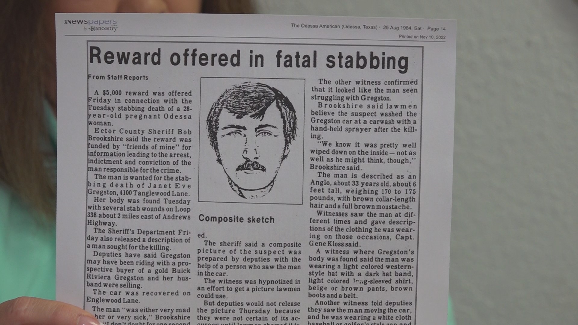 Who killed Janet Gregston? | newswest9.com
