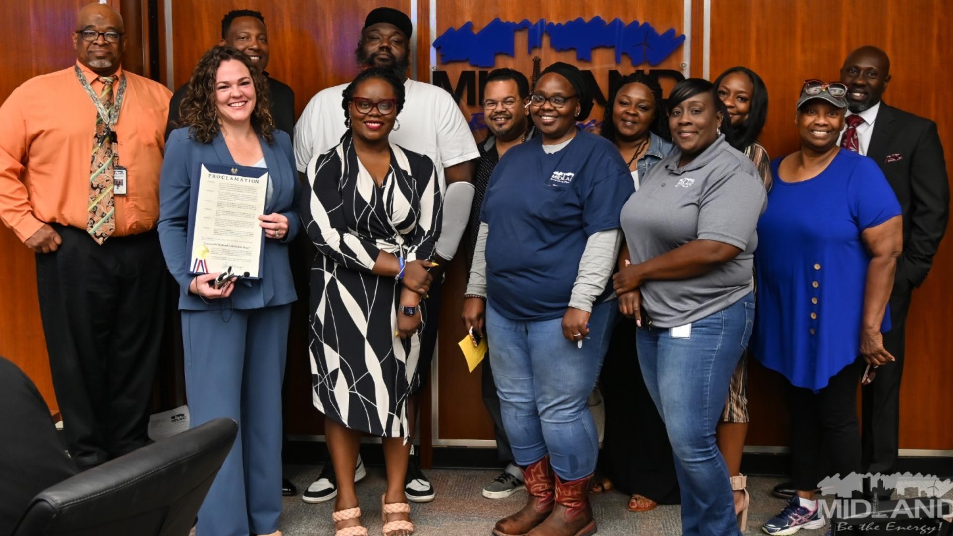 Midland Mayor Lori Blong proclaims June 19-23 as 'Juneteenth Midland ... Midland Mayor Lori Blong proclaims June 19-23 as 'Juneteenth Midland ...