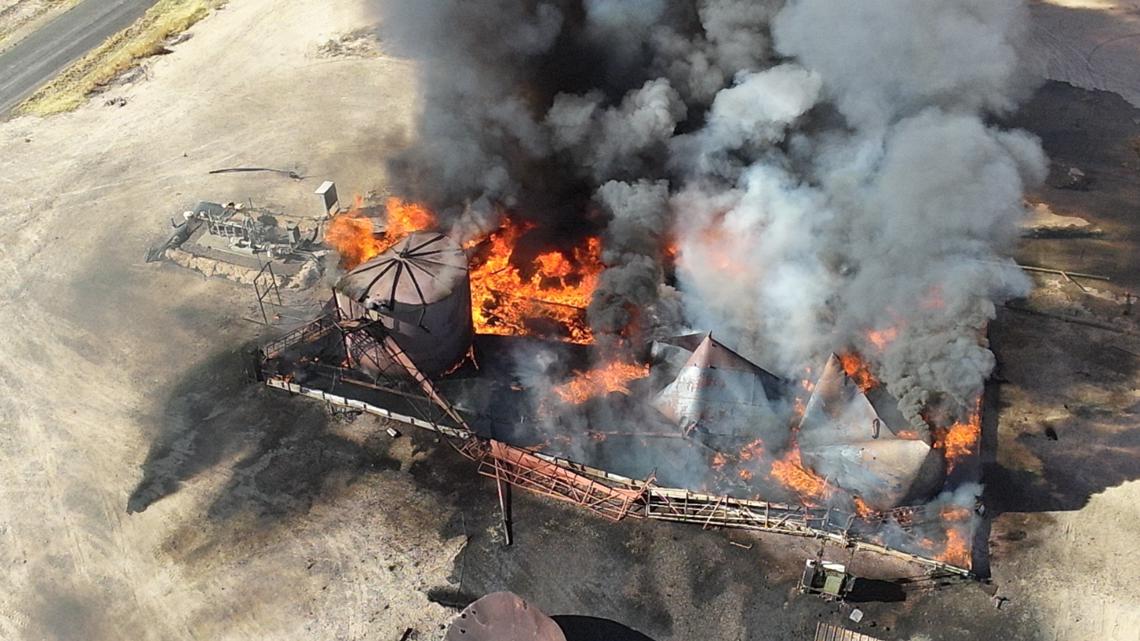 Tank battery fire reported northwest of Fort Stockton | newswest9.com