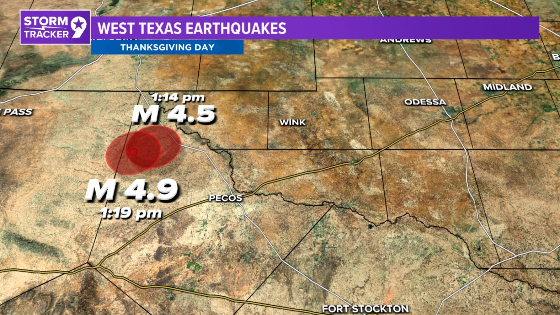 Two earthquakes above 4.5 strike Mentone on Thanksgiving Day ...