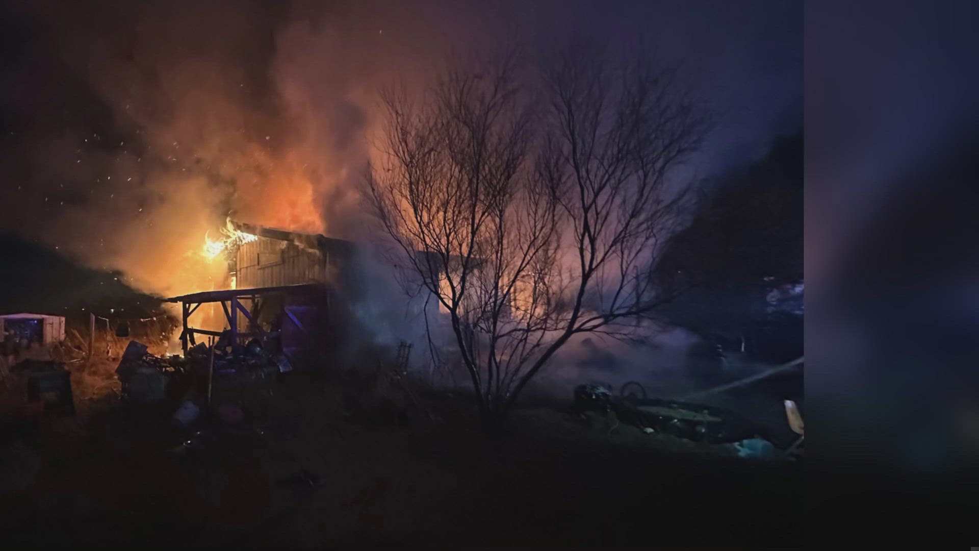 2 displaced, 1 of them in the hospital following Midland fire ...