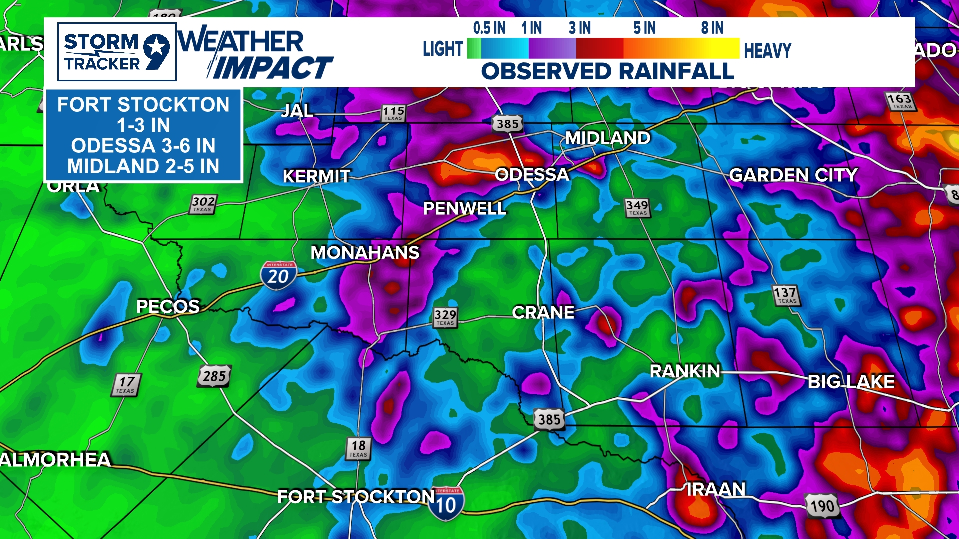 What was the Observed Rain Totals in West Texas and Why This Happened ...