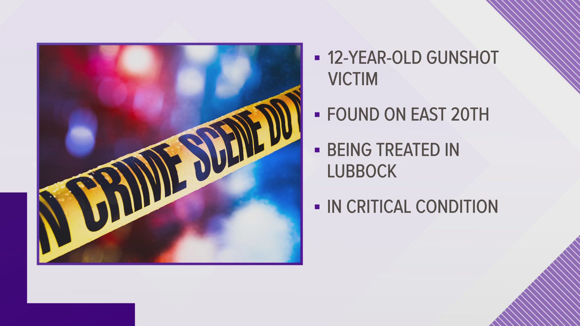 12-year-old in critical condition following shooting in Big Spring ...