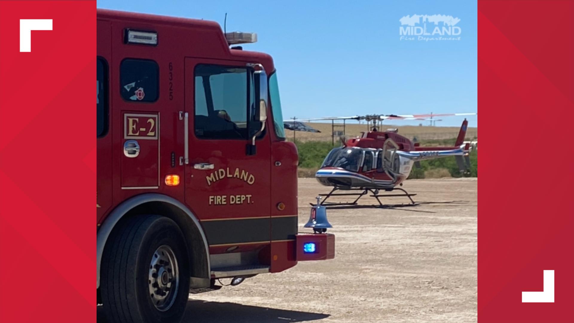 Industrial accident in Midland prompts helicopter rescue | newswest9.com